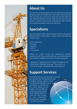 WRS UK - Construction & Civil Engineering Brochure | PDF