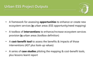 Ecosystem Service Benefits in the Urban Environment | PDF
