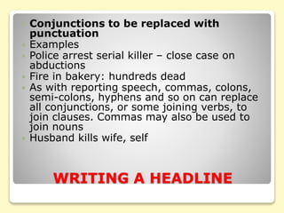 Wrting a headline | PPT