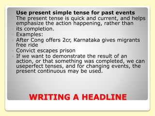 Wrting a headline | PPTX