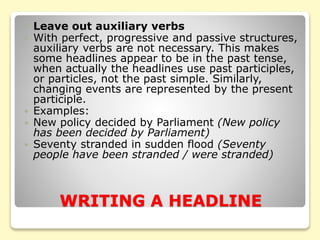 Wrting a headline | PPTX