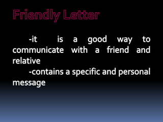 Wrting letters | PPTX