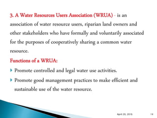 WRUA scoping study Tana | PPT
