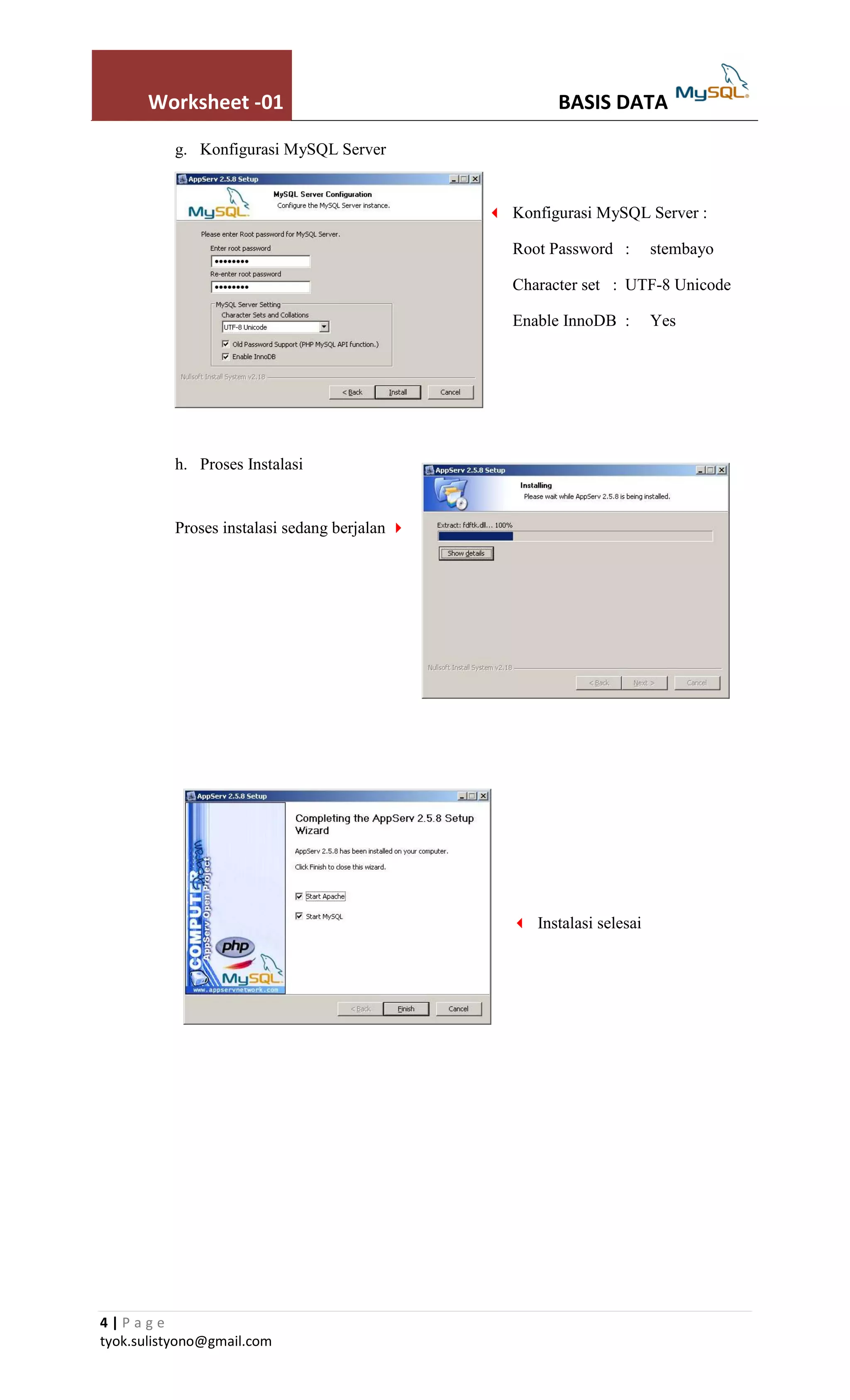 Ws 01-install appserv+xampp+konfigurasi file | PDF