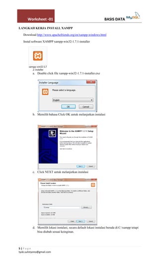 Ws 01-install appserv+xampp+konfigurasi file | PDF