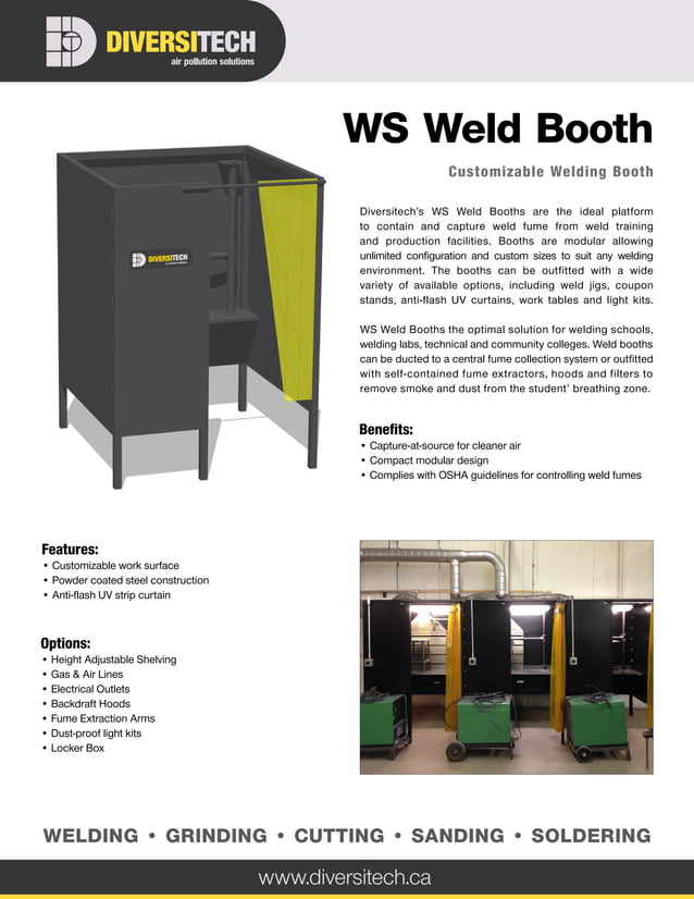 WS Weld Booth - Product Sheet | PDF