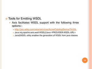 Developing SOAP Web Services using Java | PPTX