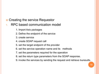 Developing SOAP Web Services using Java | PPTX