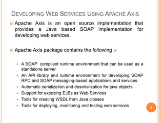 Developing SOAP Web Services using Java | PPTX
