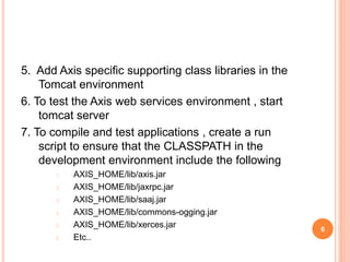 Developing SOAP Web Services using Java | PPTX