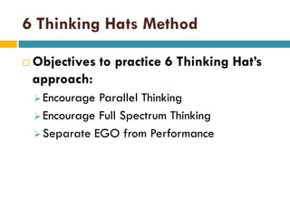 Decision Making & Critical Thinking (6 thinking hats & 5 whys approach ...