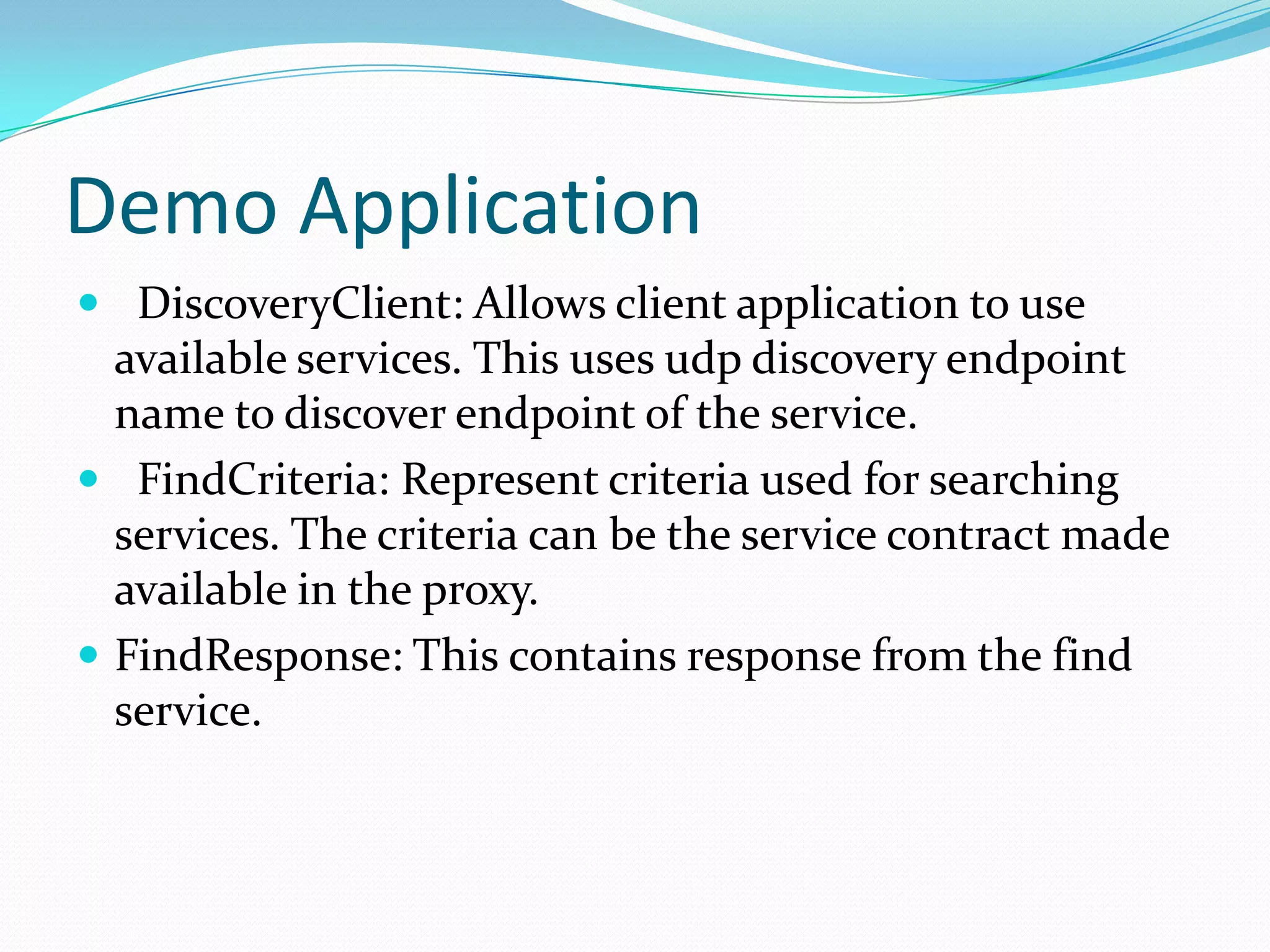 Ws discovery in wcf 4 | PPT