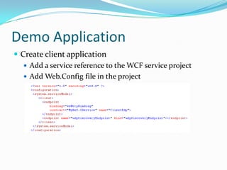 Ws discovery in wcf 4 | PPT