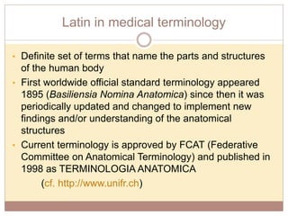 Medical Terminology lecture in details.. | PPT