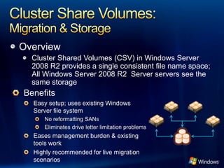 Ws08 r2 hyper v overview r2 | PPTX | Operating Systems | Computer Software and Applications