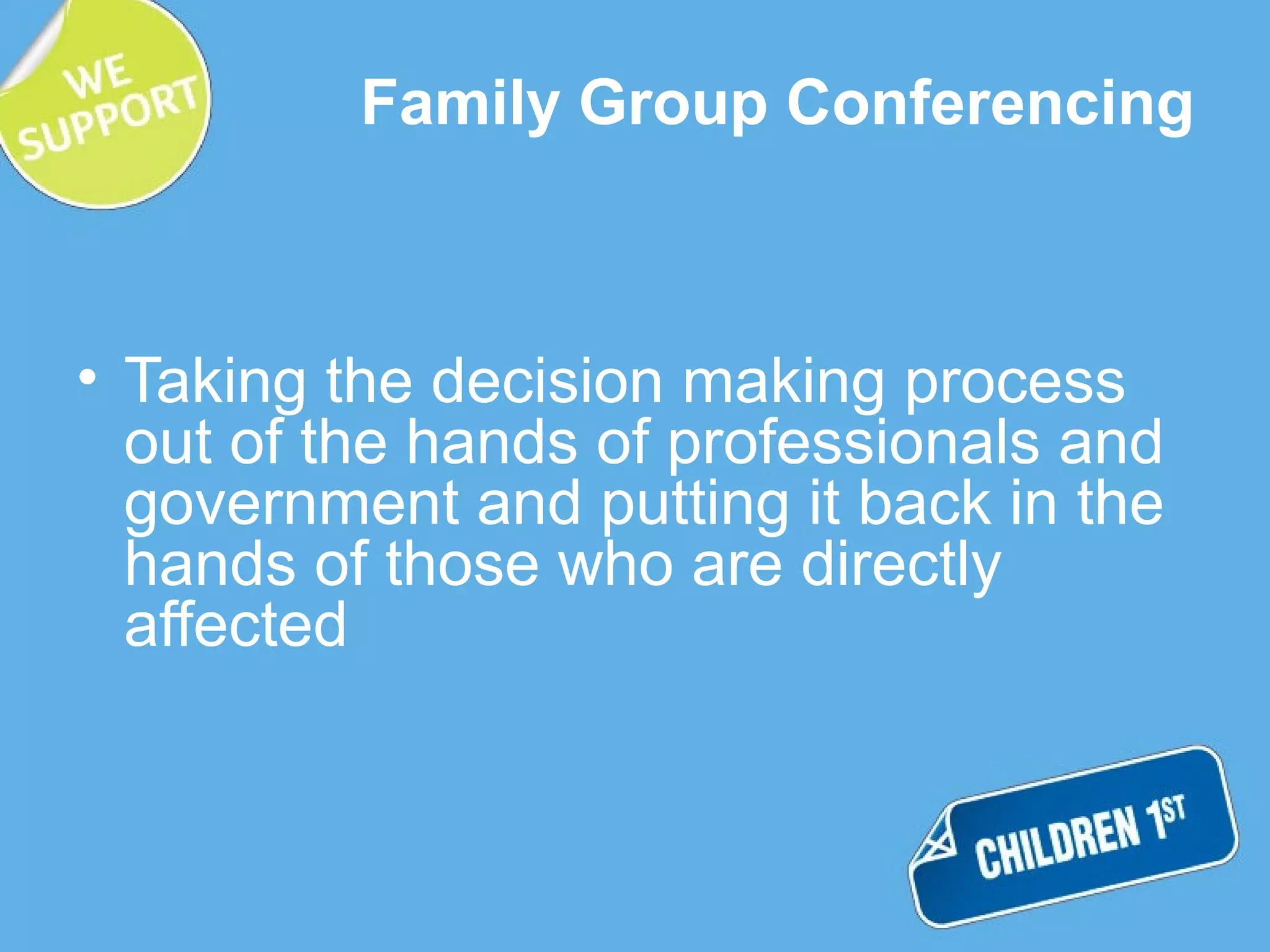 Family Group Conferencing (WS12) | PPT