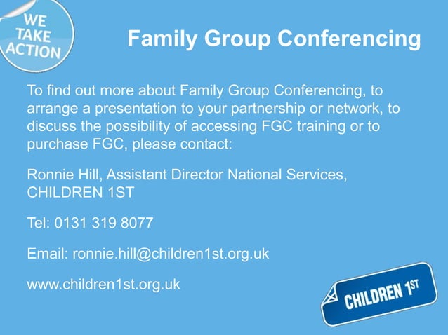 Family Group Conferencing (WS12) | PPT