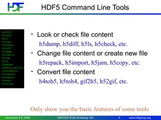 HDF5 Tools | PPT