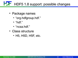 HDF-Java Products | PPT