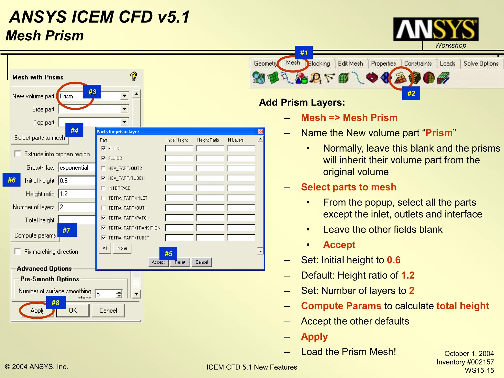 ICEM CFD hybrid meshing tutorial presentation | PPT
