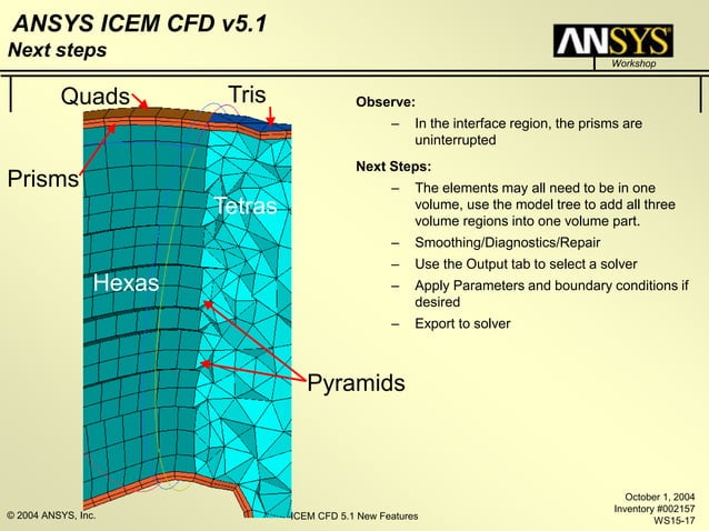 ICEM CFD hybrid meshing tutorial presentation | PPT | Computing | Technology & Computing