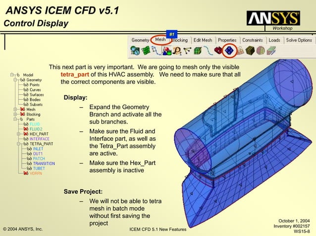 ICEM CFD hybrid meshing tutorial presentation | PPT | Computing | Technology & Computing