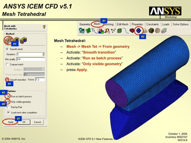 ICEM CFD hybrid meshing tutorial presentation | PPT | Computing | Technology & Computing