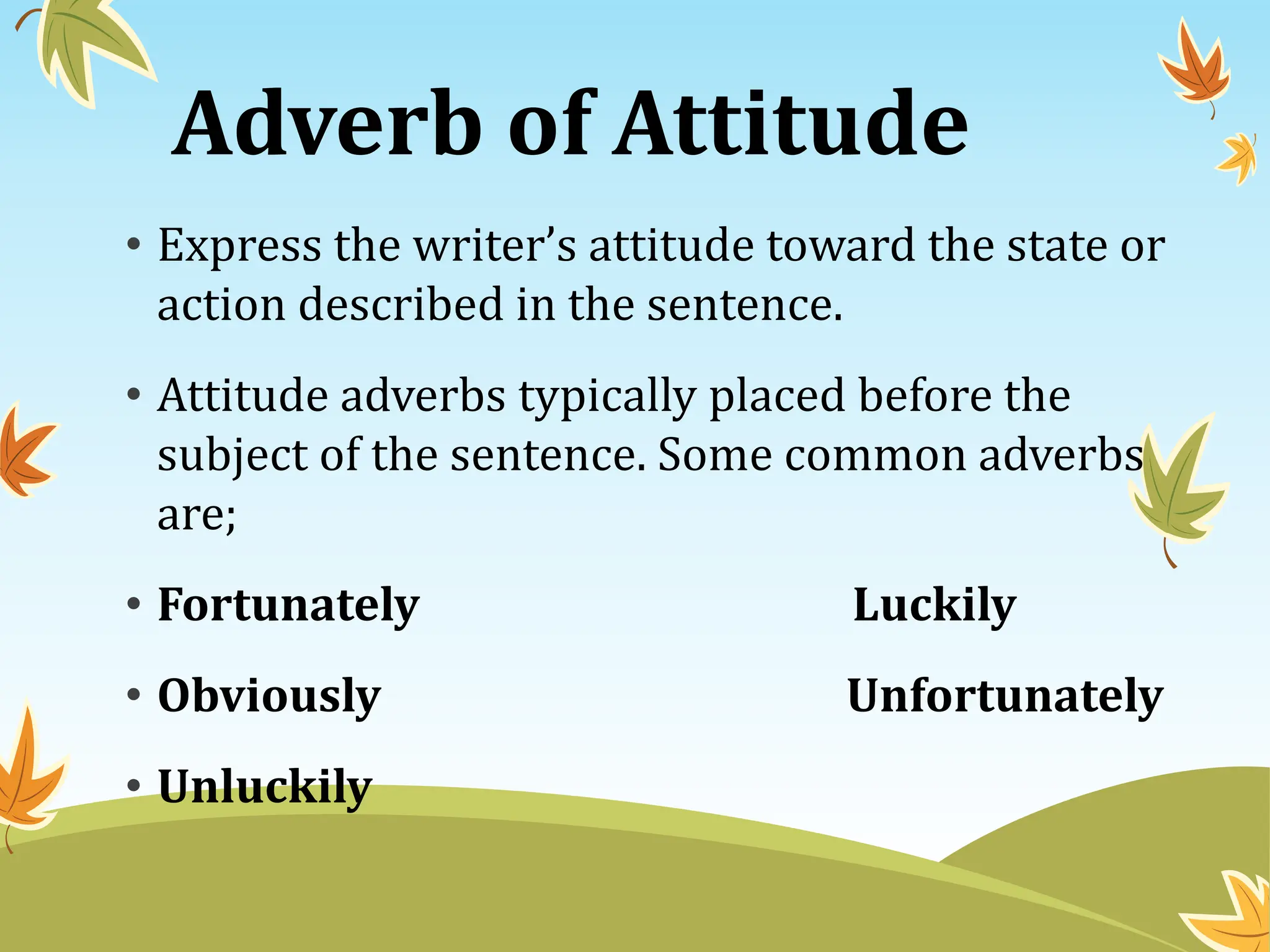 adverbs, kinds of adverbs, linking adverbs | PPTX