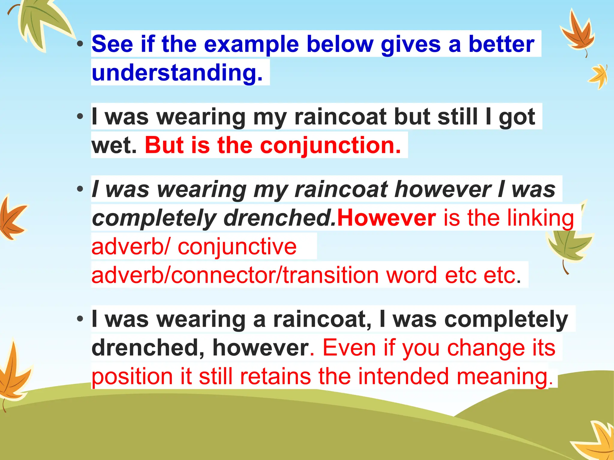 adverbs, kinds of adverbs, linking adverbs | PPTX