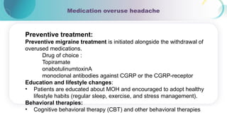 Medication overuse headache and rimegepant | PPTX