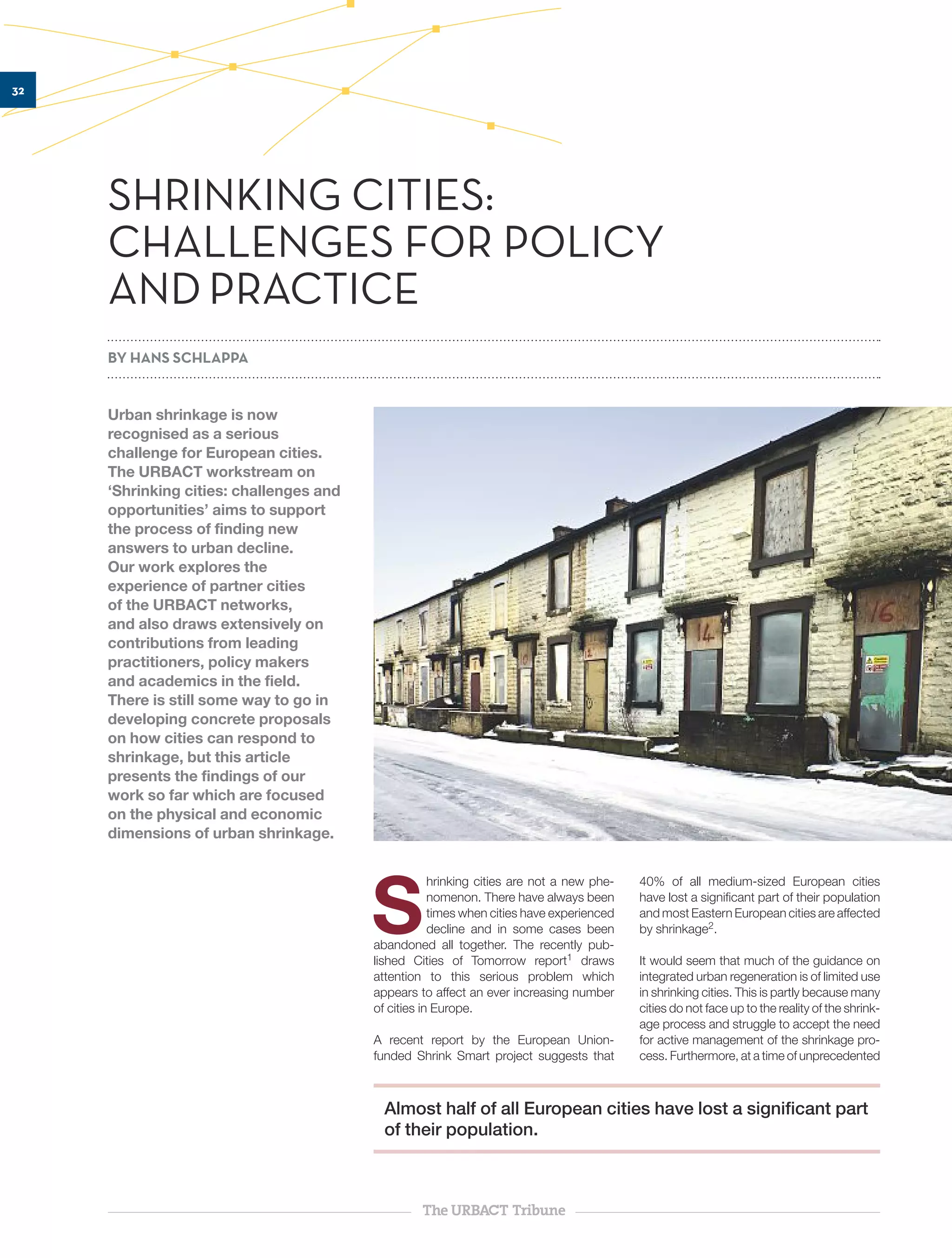 Urbact shrinking cities | PDF