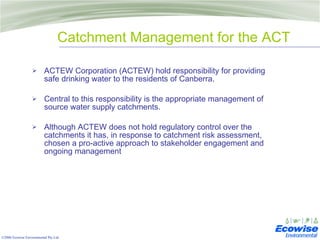 The Development of a Catchment Management Modelling System for the ...