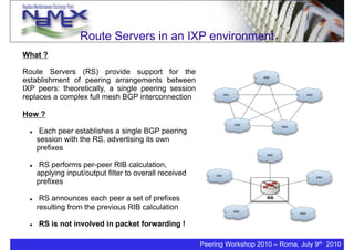 Route Server service @ NaMeX | PDF