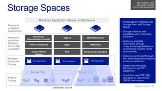 Windows 2012 Storage & HYPER-V improvements | PPTX