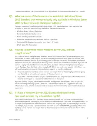 Ws2012 licensing pricing-faq | PDF
