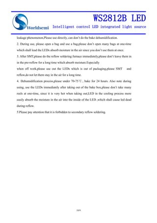 Ws2812 b led-datasheet | PDF