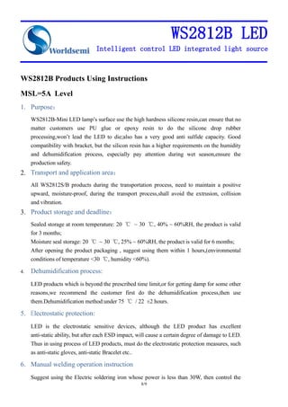 Ws2812 b led-datasheet | PDF
