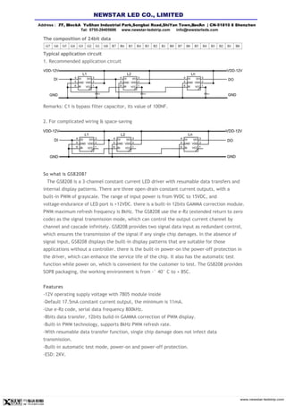 Ws2815 compare gs8208 pixel led | PDF