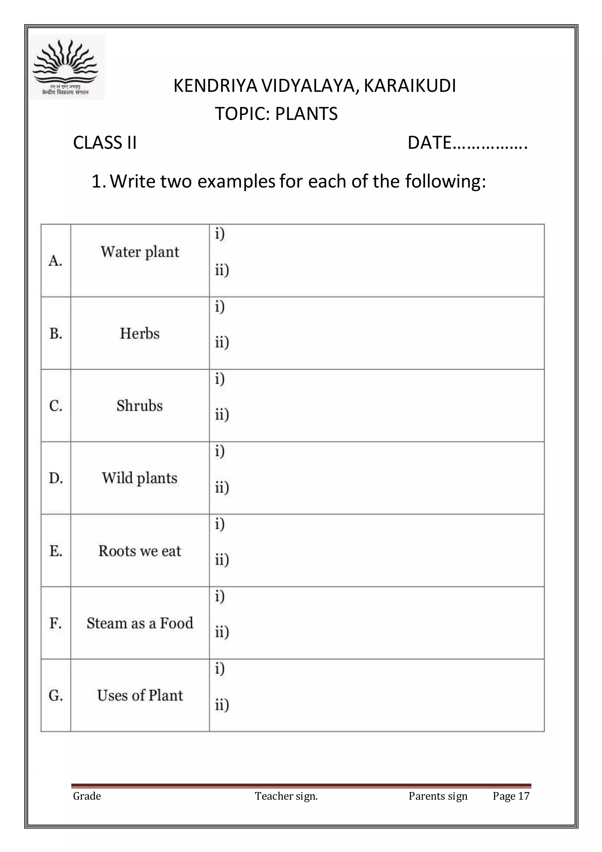 WORKSHEETS | DOCX