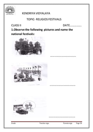 CLASS II EVS WORKSHEETS | DOCX