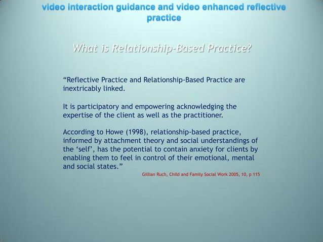 An introduction to Video Interaction Guidance (VIG) (WS31) | PPTX
