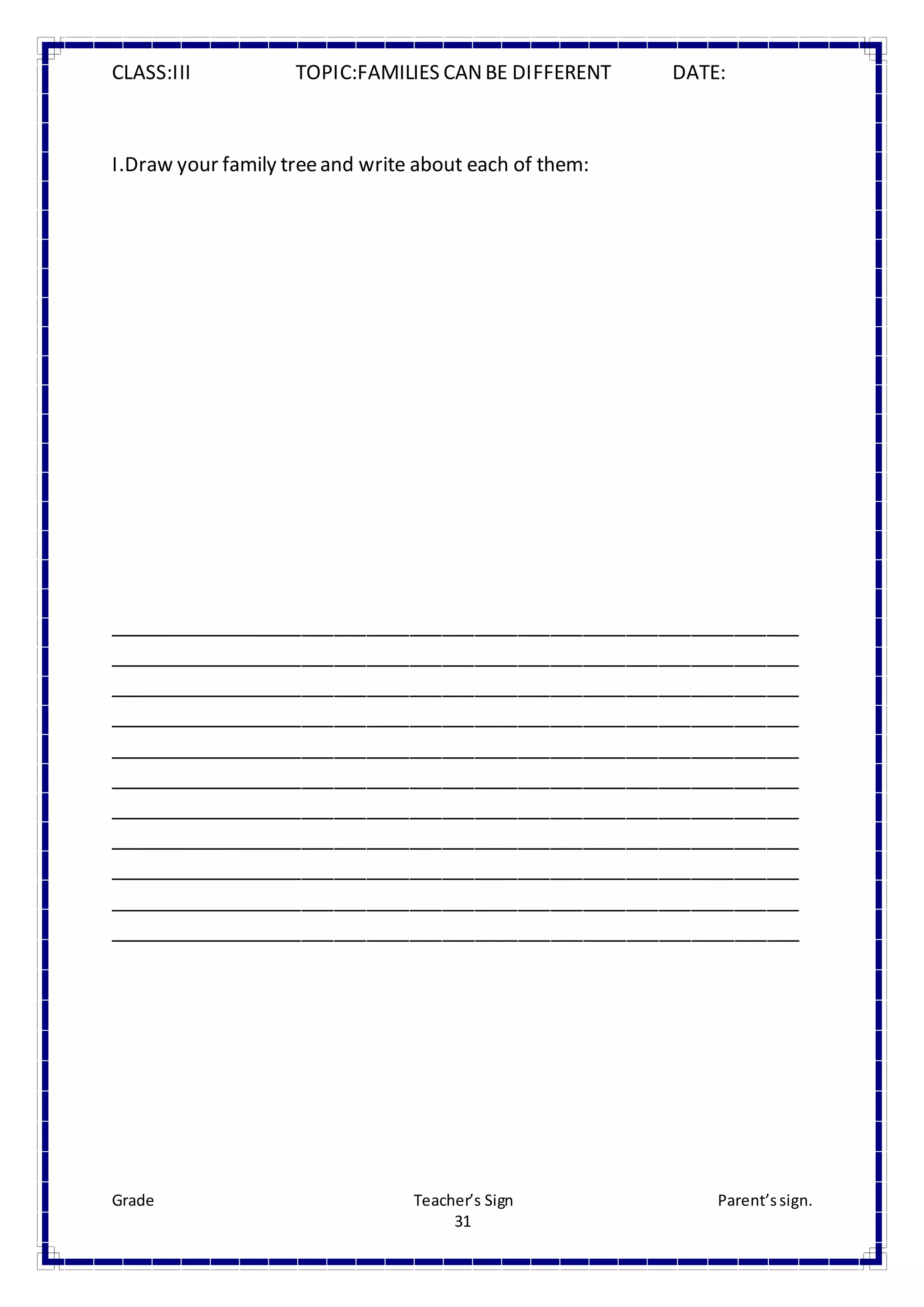 CLASS III EVS WORKSHEETS | DOCX