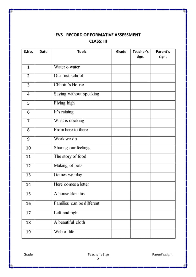 CLASS III EVS WORKSHEETS | DOCX | Dental Health | Diseases and Conditions