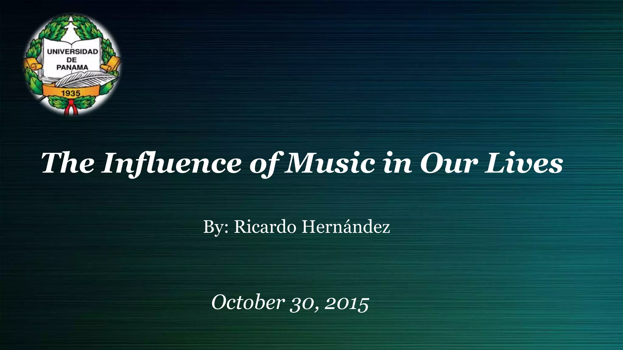 The Influence of Music. | PPTX