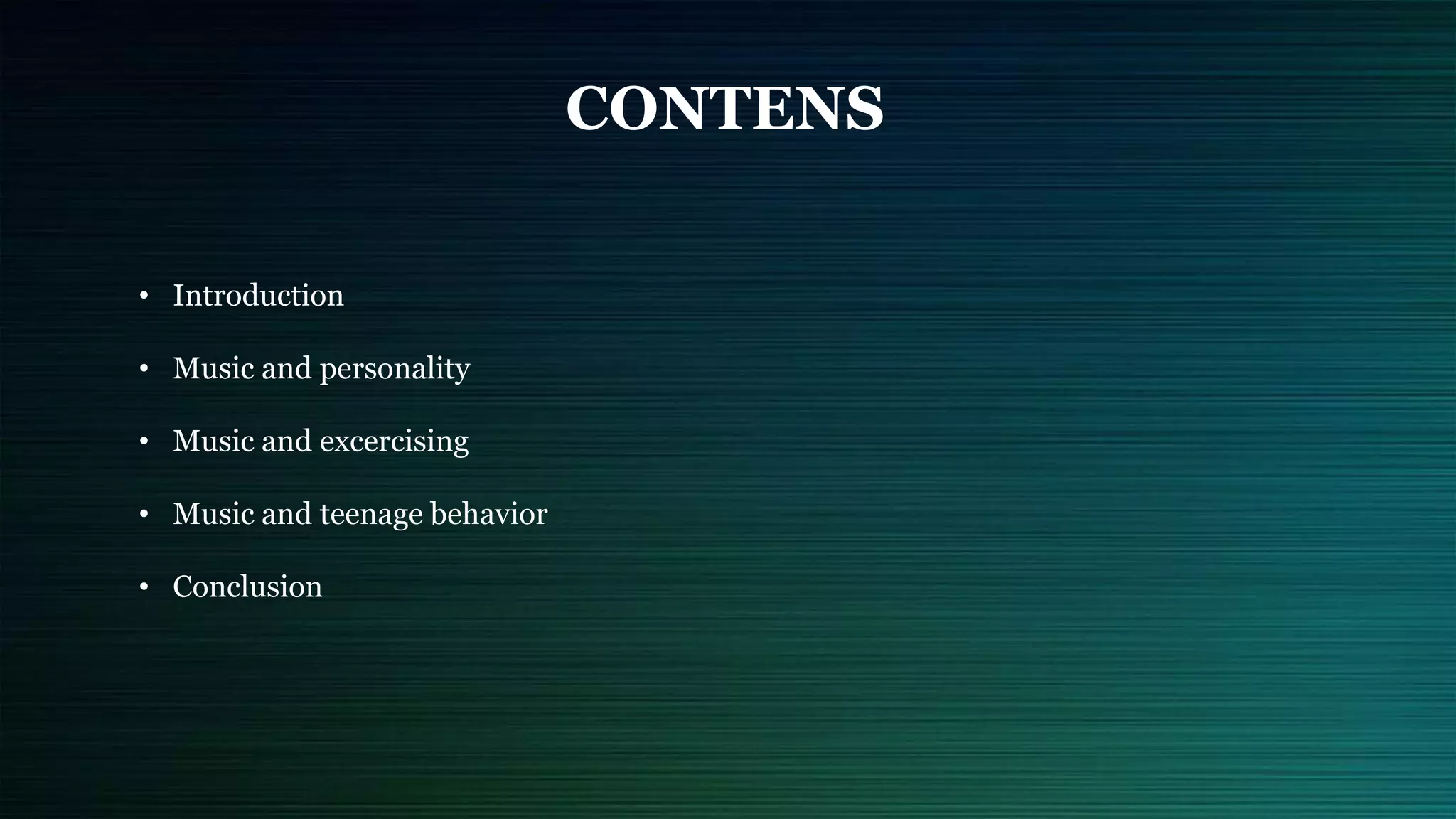 The Influence of Music. | PPTX