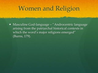 Ws 420 women and religion | PPTX