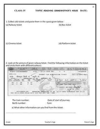 CLASS IV EVS WORKSHEETS | DOCX