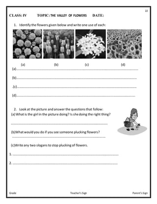 CLASS IV EVS WORKSHEETS | DOCX