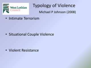 Multi agency approach to Domestic Abuse (WS52) | PPTX