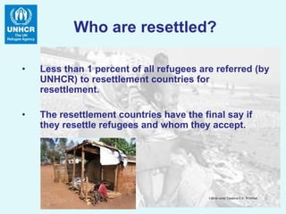 Ws5 2 unhcr resettlement | PPTX | Government Support and Welfare ...